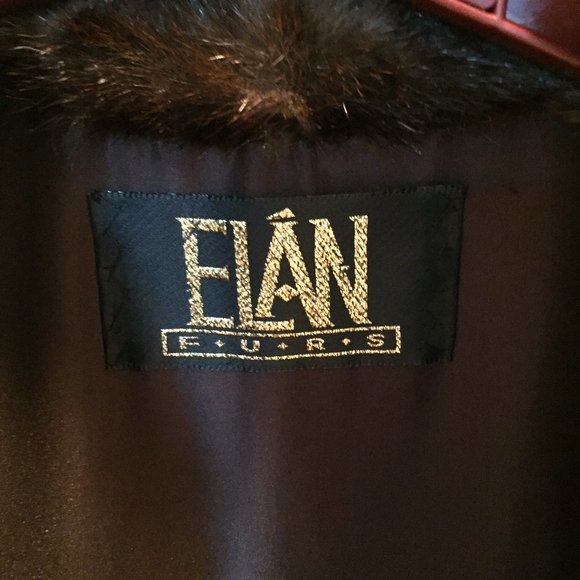 Elan Furs | Jackets & Coats | Dark Mink Long Fur Coat Wear Muff | Poshmark